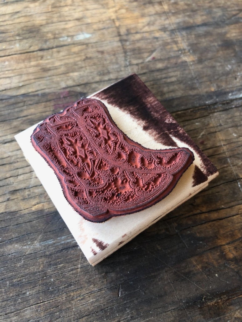 Cowboy Boots Rubber Stamp → Hotbox Vintage